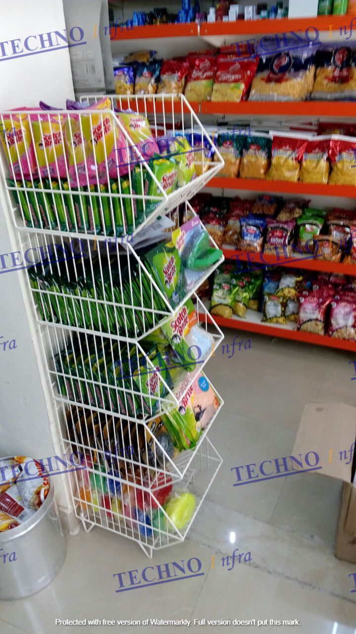 Supermarket Bin Rack - Techno Infra